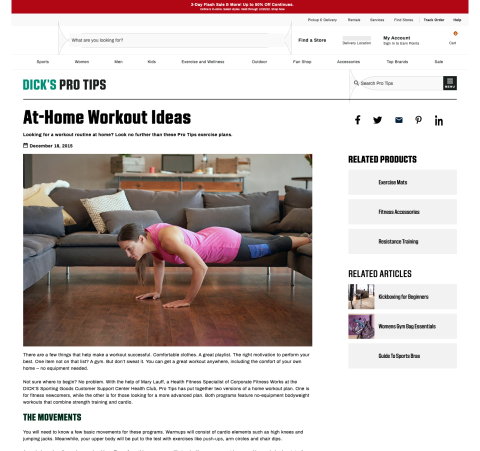 At-Home Workout Ideas