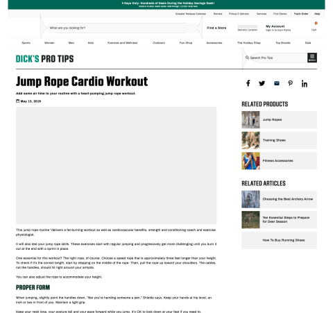 Jump Rope Cardio Workout