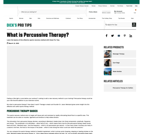 What is Percussive Therapy?