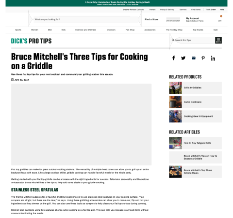 Bruce Mitchell's Three Tips for Cooking on a Griddle