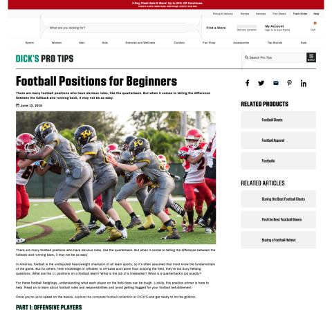 Football Positions for Beginners