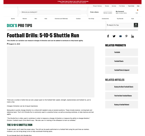 Football Drills: 5-10-5 Shuttle Run