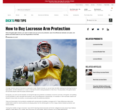 How to Buy Lacrosse Arm Protection