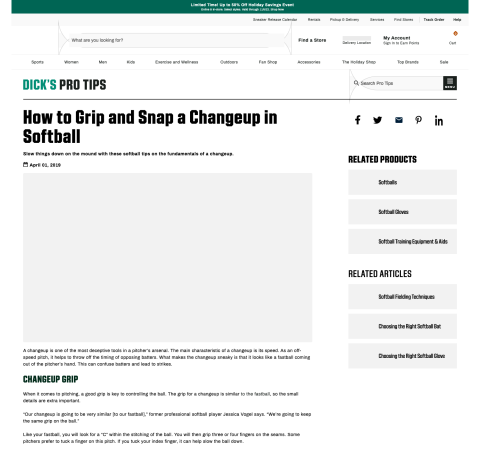How to Grip and Snap a Changeup in Softball